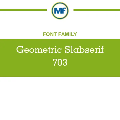 Download Geometric Slabserif 703 Fonts | MaisFontes