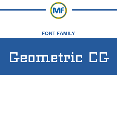 Download Geometric CG Fonts | MaisFontes