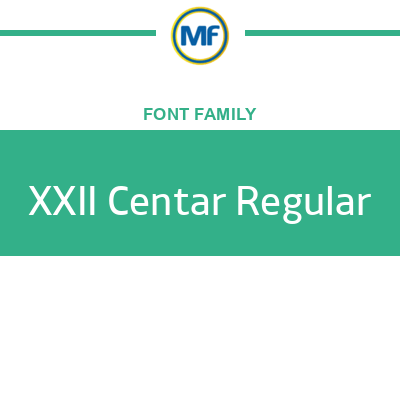 Download XXII Centar Regular Fonts | MaisFontes