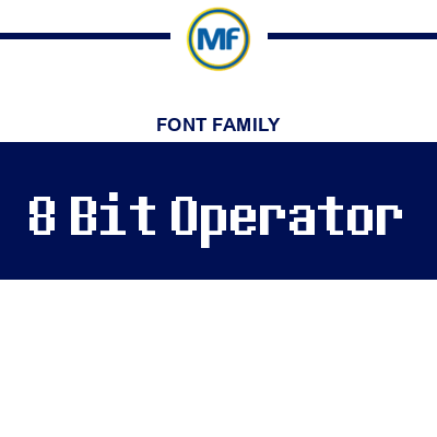 8 Bit Operator Font Family: Download Free | MaisFontes