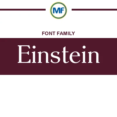Einstein Font Family: Download Free | MaisFontes