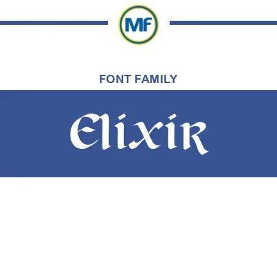 Elixir Font Family: Free Download | MaisFontes