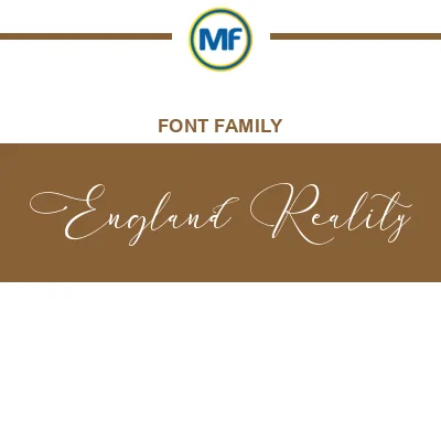 England Reality Font Family: Download Free | MaisFontes