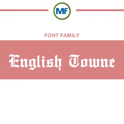 English Towne Font Family: Free Download | MaisFontes