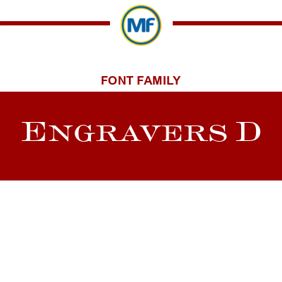 Engravers D Font Family: Download Free | MaisFontes