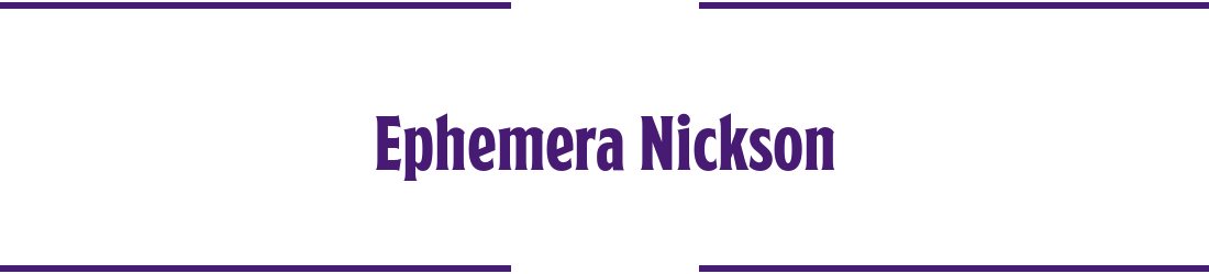 Ephemera Nickson Pro One Font: Free Download | MaisFontes