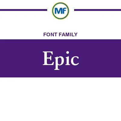 Epic Font Family: Free Download | MaisFontes