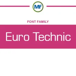 Euro Technic Bold Font: Free Download | MaisFontes