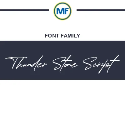 Thunder Stone Script Font Family: Download Free | MaisFontes