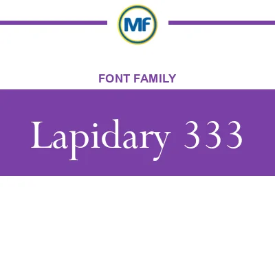 Download Lapidary 333 Fonts | MaisFontes