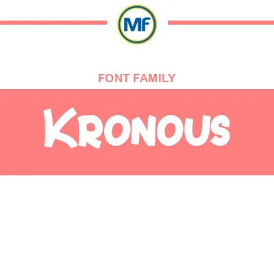Download Kronous Fonts | MaisFontes