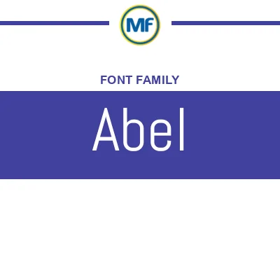 Abel Font Family: Download Free (Google Fonts) | MaisFontes