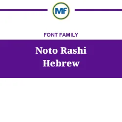 Noto Rashi Hebrew Regular: Free Font Download | MaisFontes