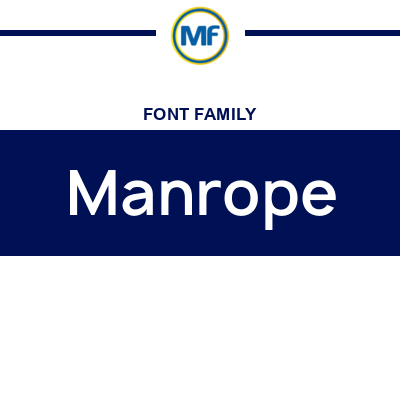 Download Manrope Fonts (Google Fonts) | MaisFontes