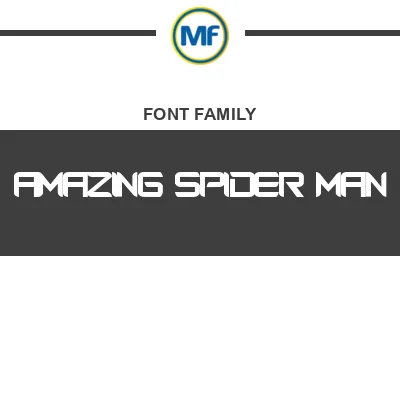 Amazing Spider Man Font Family: Download Free | MaisFontes