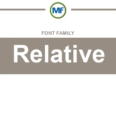 Relative Font Family: Free Download | MaisFontes