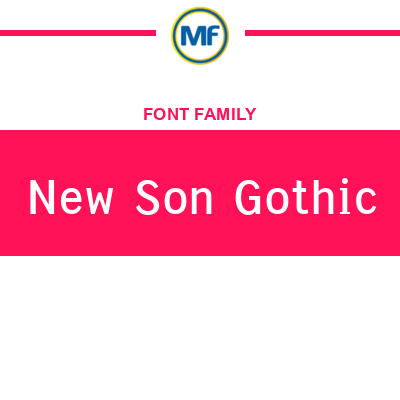 Download New Son Gothic Fonts | MaisFontes