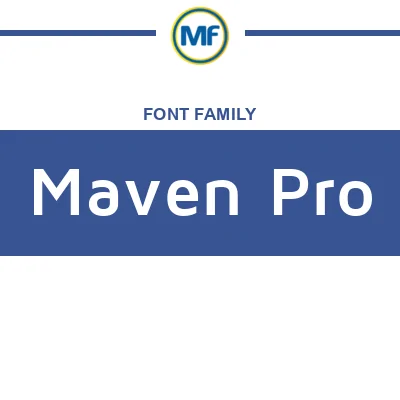 Download Maven Pro Fonts (Google Fonts) | MaisFontes
