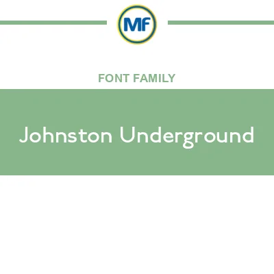 Johnston Underground Font Family: Download Free | MaisFontes