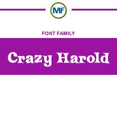 Download Crazy Harold Fonts | MaisFontes