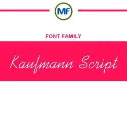 Kaufmann Script Bold: Free Font Download | MaisFontes