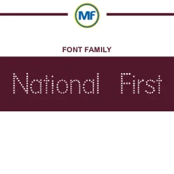 National First Font Dotted: Free Font Download | MaisFontes