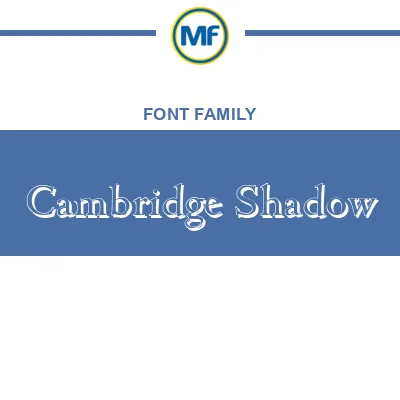 Download Cambridge Shadow Fonts | MaisFontes