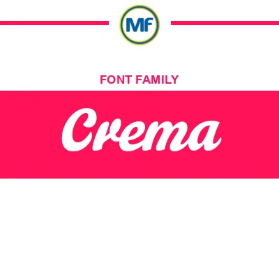 Download Crema Fonts | MaisFontes