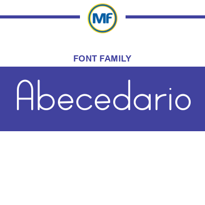 Abecedario Font Family: Free Download | MaisFontes