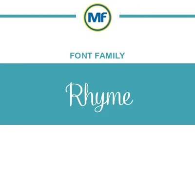 Rhyme Font Family: Free Download | MaisFontes