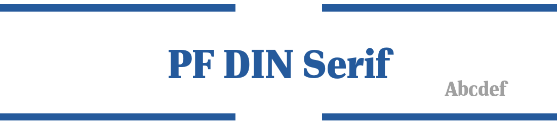 Download PF DIN Serif Fonts | MaisFontes