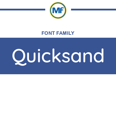 Download Quicksand Fonts (Google Fonts) | MaisFontes