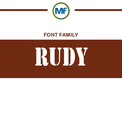 Download Rudy Fonts | MaisFontes