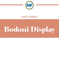 Bodoni Display Bold: Free Font Download | MaisFontes
