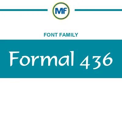 Download Formal 436 Fonts | MaisFontes