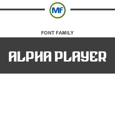 Download Alpha Player Fonts | MaisFontes