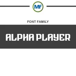 Alpha Player: Download Free Font | MaisFontes