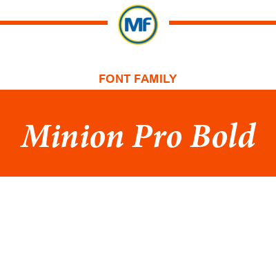 Download Minion Pro Bold Fonts | MaisFontes