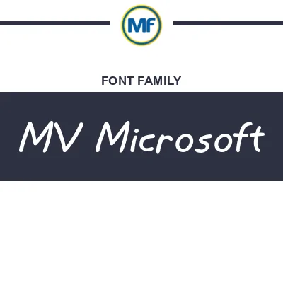Download MV Microsoft Fonts | MaisFontes