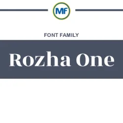 Rozha One Regular: Free Font Download | MaisFontes