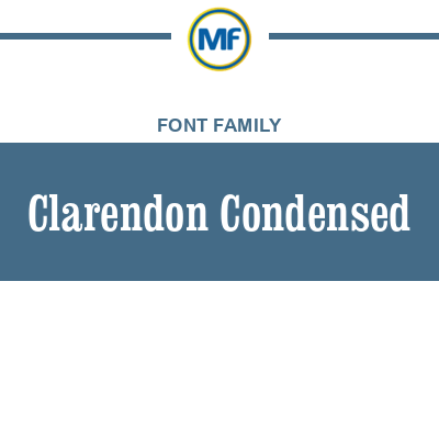 Download Clarendon Condensed Fonts | MaisFontes