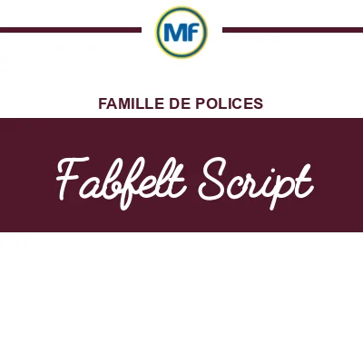 Fabfelt Script Famille de Polices: Téléchargement Gratuit | MaisFontes
