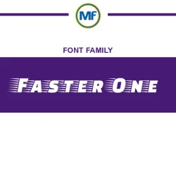 Faster One Regular: Free Font Download | MaisFontes