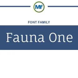 Fauna One Regular Font: Free Download | MaisFontes