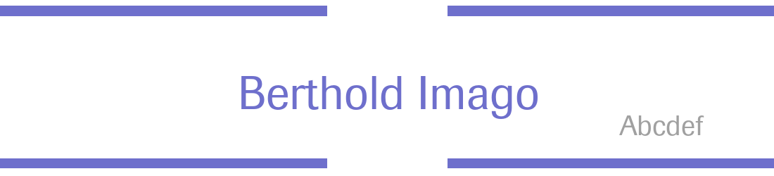 Download Berthold Imago Fonts | MaisFontes