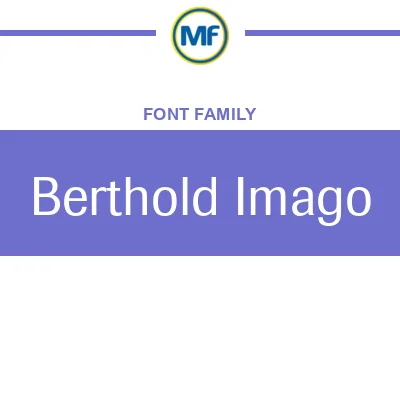 Download Berthold Imago Fonts | MaisFontes