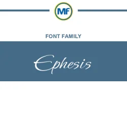 Ephesis Regular: Free Font Download | MaisFontes
