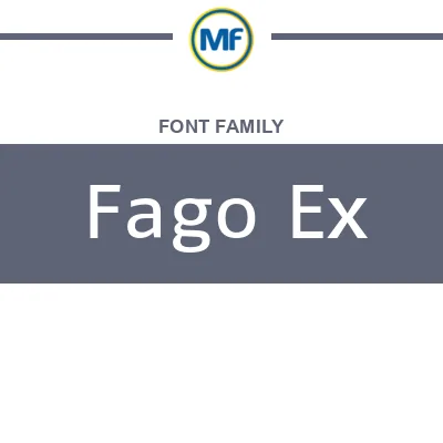 Download Fago Ex Fonts | MaisFontes