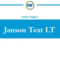 Janson Text LT 55 Roman: Free Font Download | MaisFontes