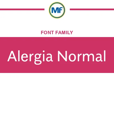 Download Alergia Normal Fonts | MaisFontes